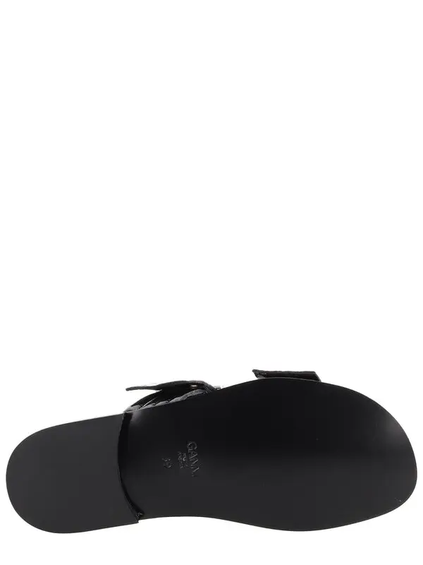 GANNI Buckled Sandals - Black