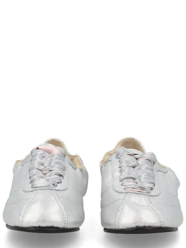 Repetto Tennis Silk Sneaker - Silver