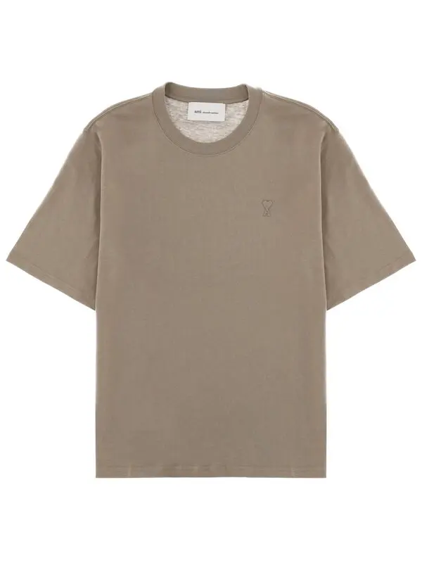 Ami Logo T-shirt - Beige