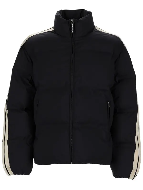 Palm Angels Giacca Con Logo - Black