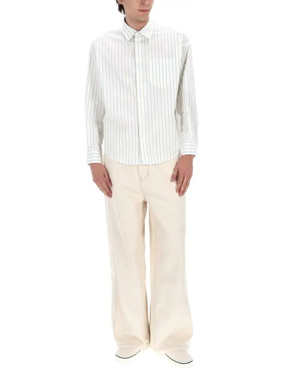 AMI Paris Striped Cotton Shirt