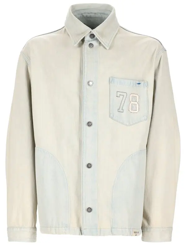 GOLDEN GOOSE Denim Jacket With Embroidered Pocket