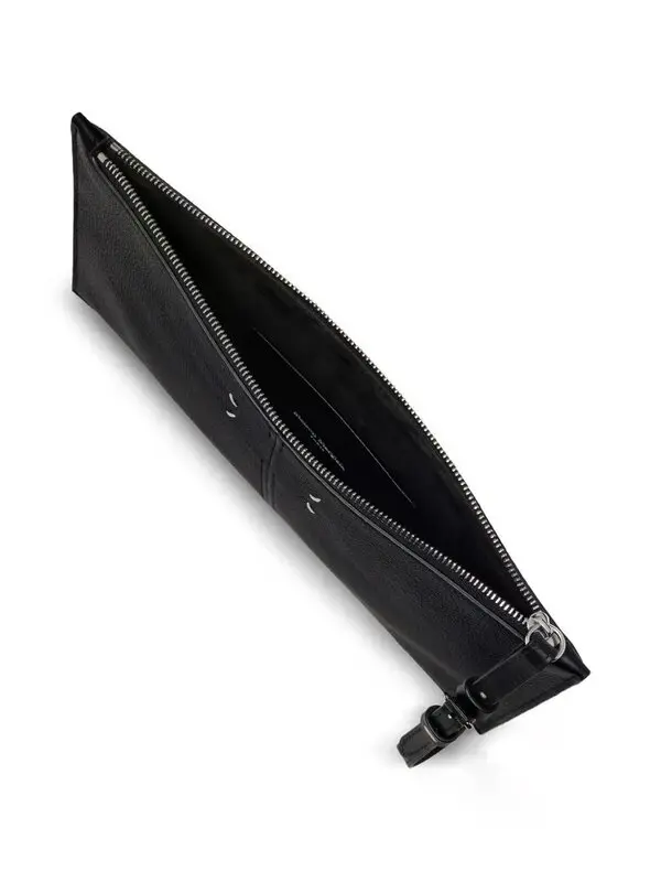 MAISON MARGIELA Buckled Leather Clutch Bag