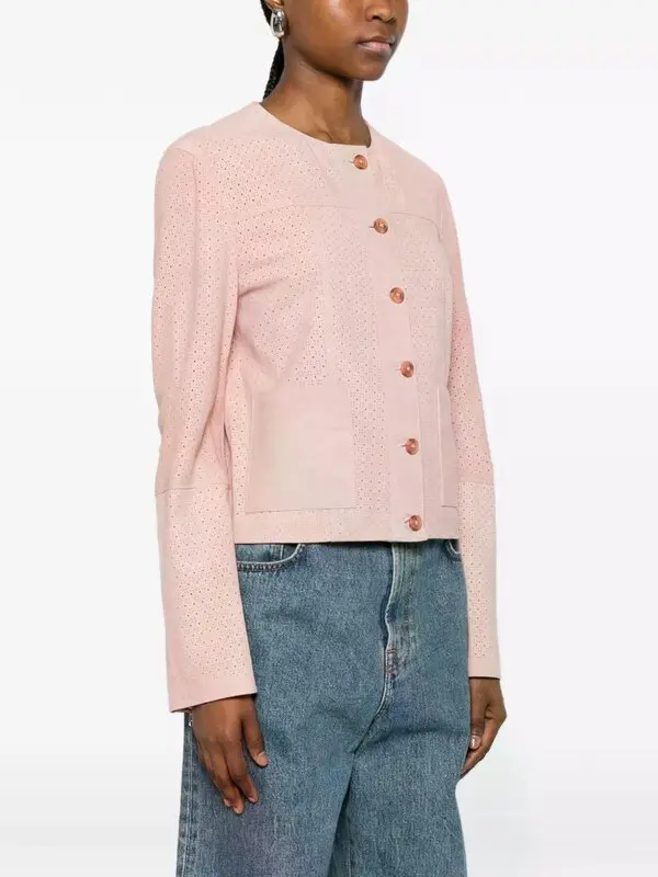 BULLY Perforated Collarless Jacket