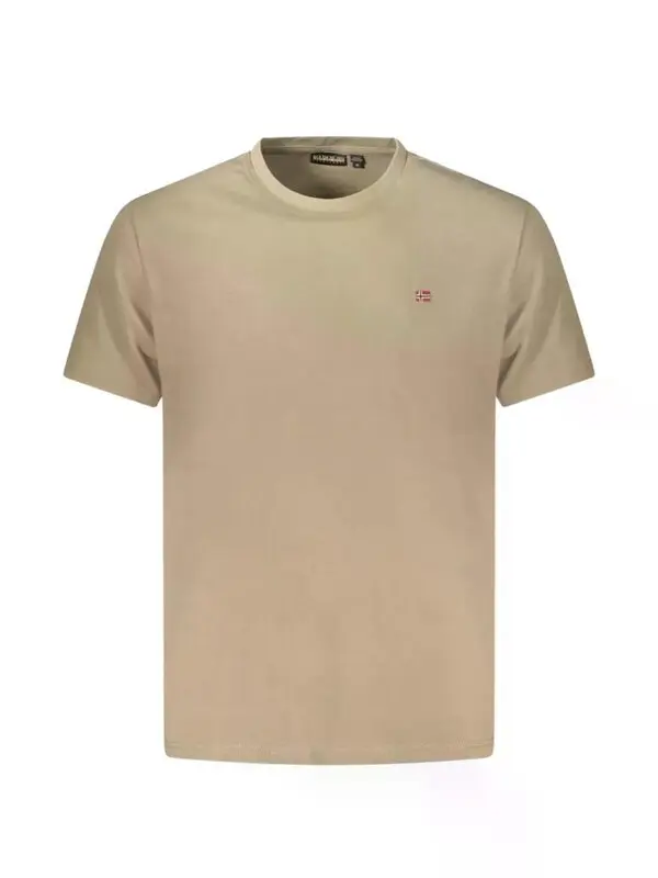 NAPAPIJRI Logo-patch Cotton T-shirt - Neutrals