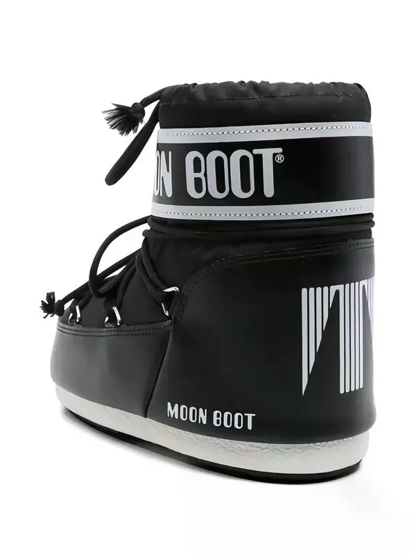 Moon Boot Logo Lace-up Boots - Black