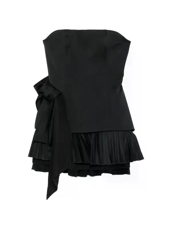 Alexander McQueen Bow-detail Pleated Dress