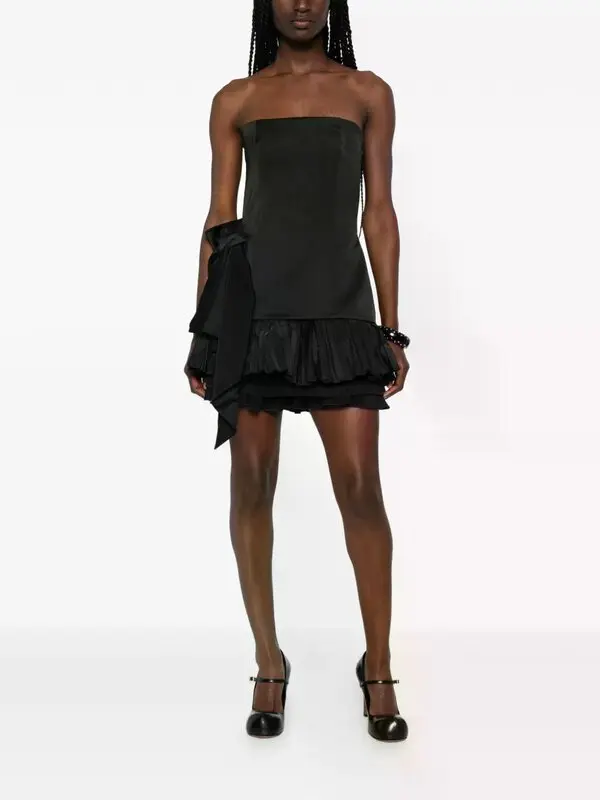 Alexander McQueen Bow-detail Pleated Dress