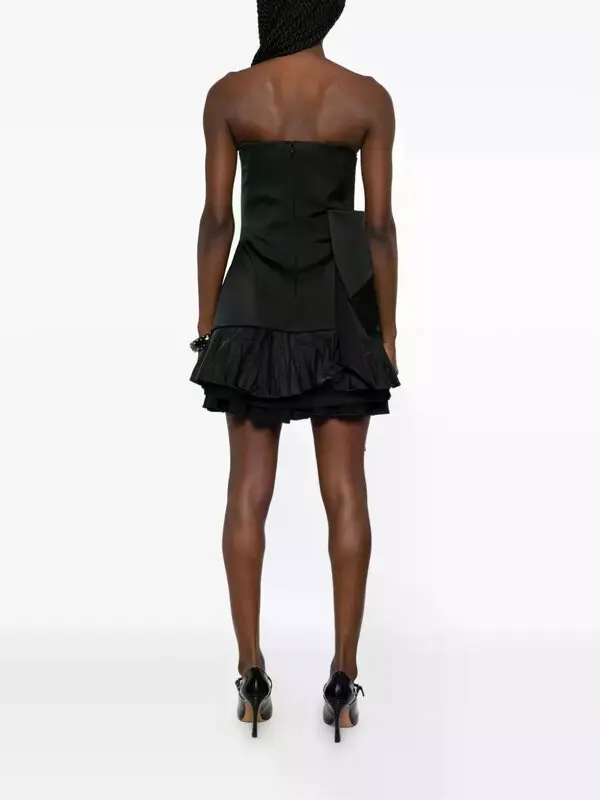 Alexander McQueen Bow-detail Pleated Dress