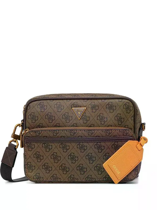 Guess Monogram-pattern Belt Bag - Brown