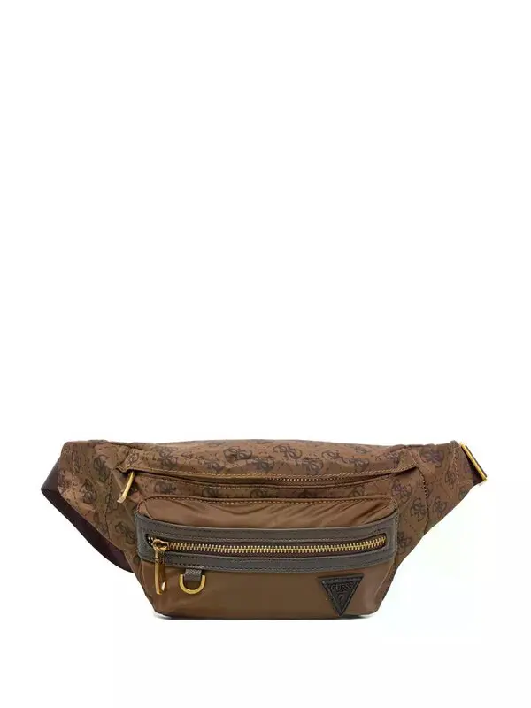 Guess Berlin 4g Monogram-print Belt Bag - Brown