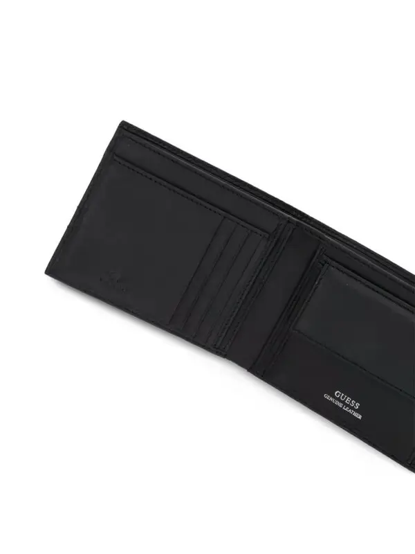 Guess Monaco Logo-plaque Pebbled Wallet