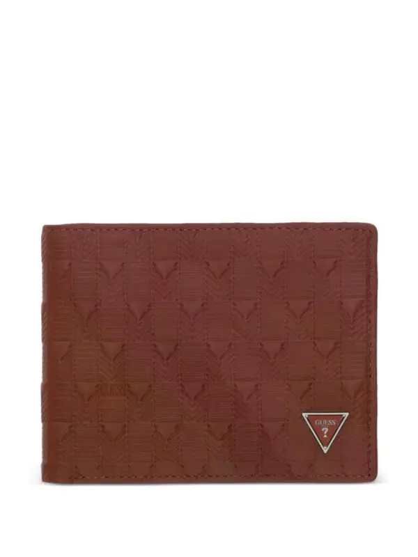 Guess Logo-plaque Wallet - Brown