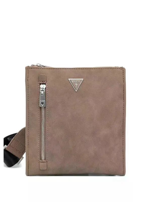 Guess Torino Logo-plaque Messenger Bag - Neutrals