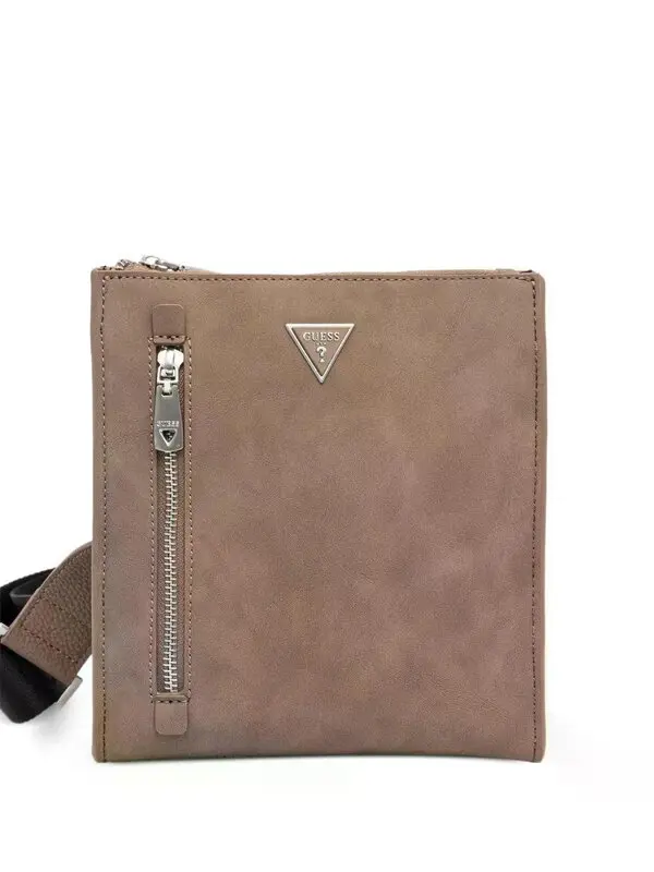 Guess Torino Logo-plaque Messenger Bag - Neutrals