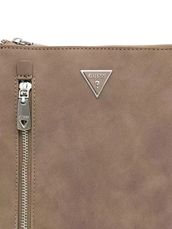 Guess Torino Logo-plaque Messenger Bag - Neutrals