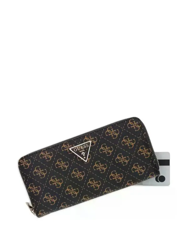 Guess Patterned Wallet - Brown