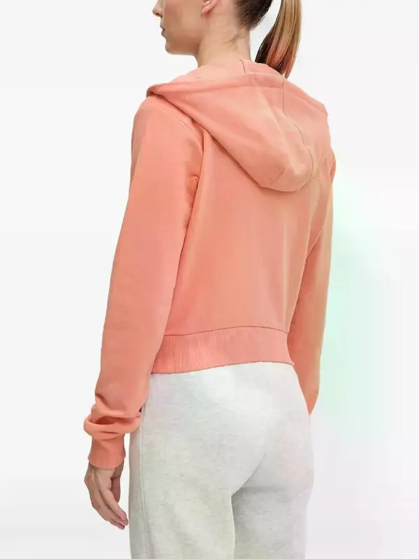 Guess Logo-embellished Hoodie - Orange