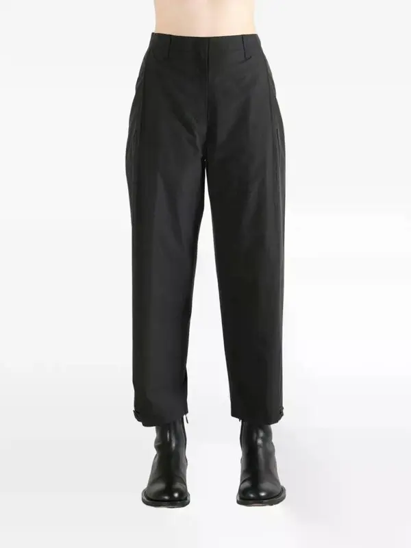 AMOMENTO Pleated Button-cuff Trousers