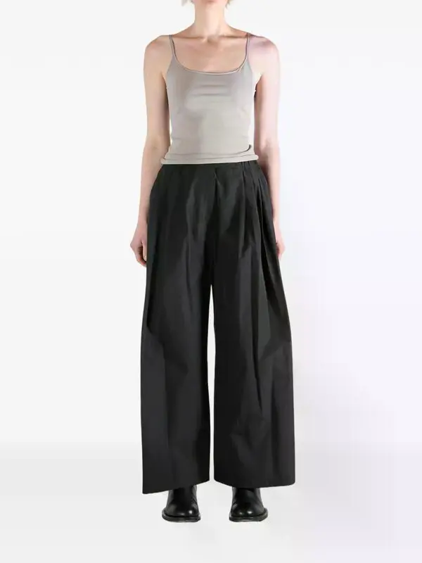AMOMENTO Pleated Wide-leg Trousers