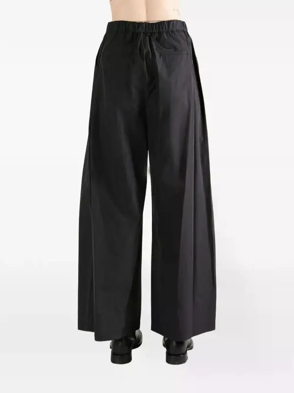 AMOMENTO Pleated Wide-leg Trousers
