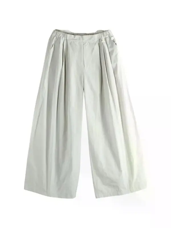 AMOMENTO Pleated Wide-leg Trousers