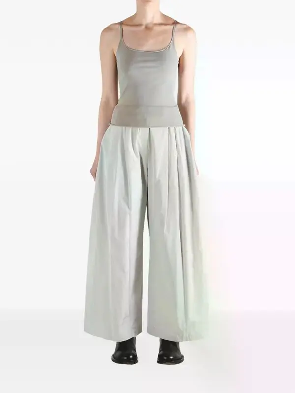 AMOMENTO Pleated Wide-leg Trousers
