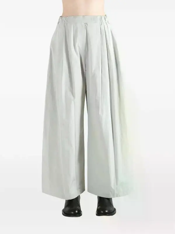 AMOMENTO Pleated Wide-leg Trousers