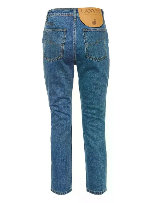 LANVIN Logo Patch Jeans