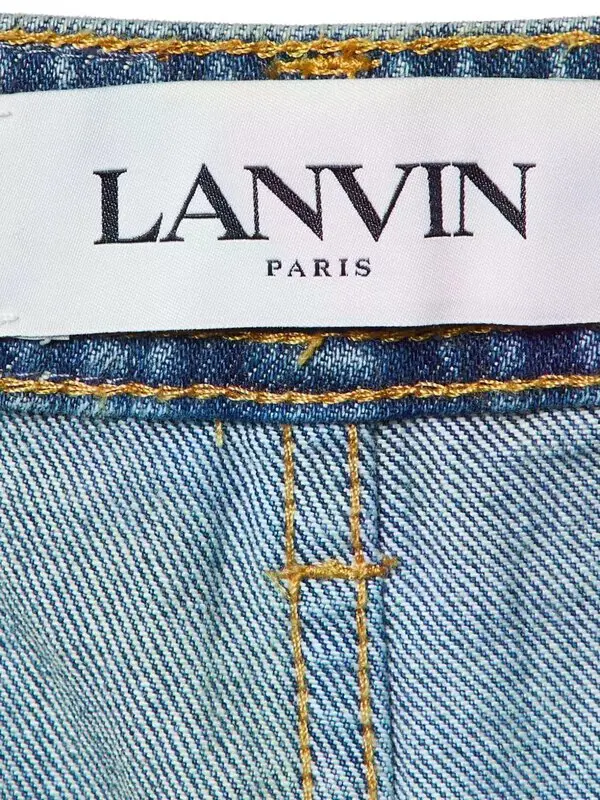 LANVIN Logo Patch Jeans