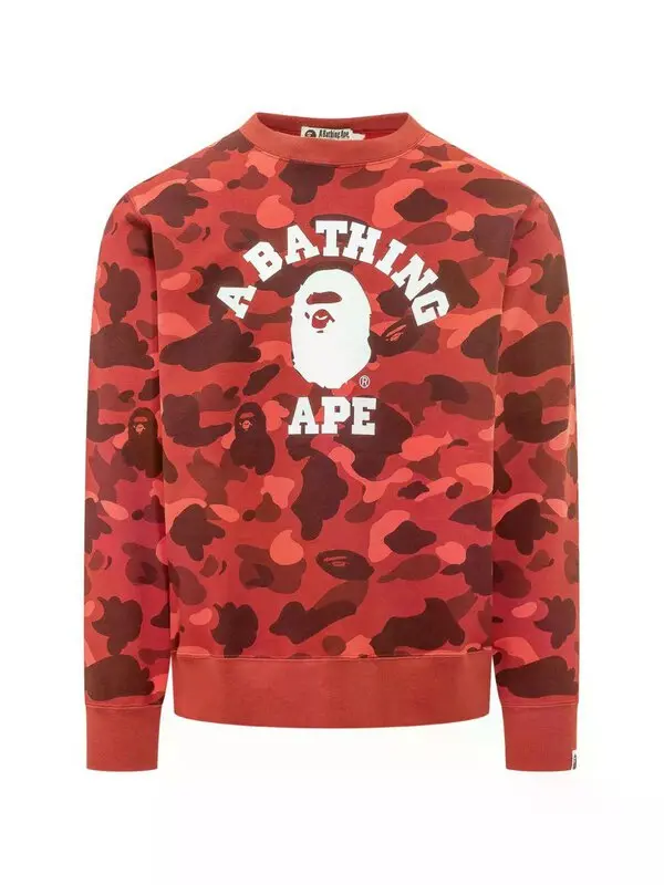 A BATHING APE Camouflage-print Logo Sweater