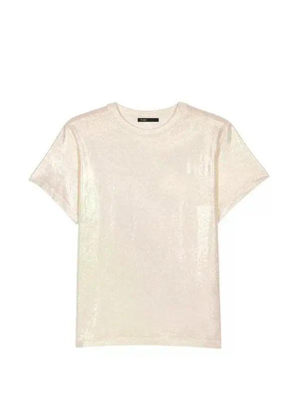 Maje Metallic-finish T-shirt