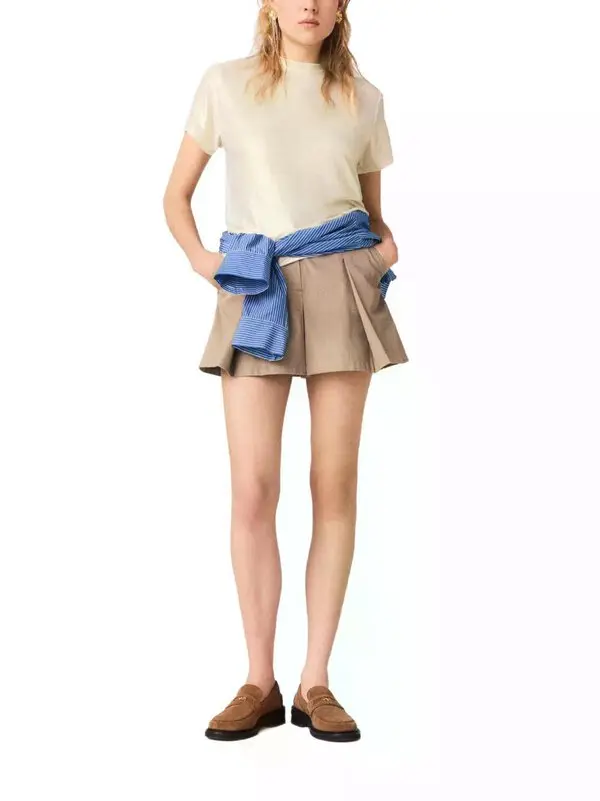 Maje Metallic-finish T-shirt