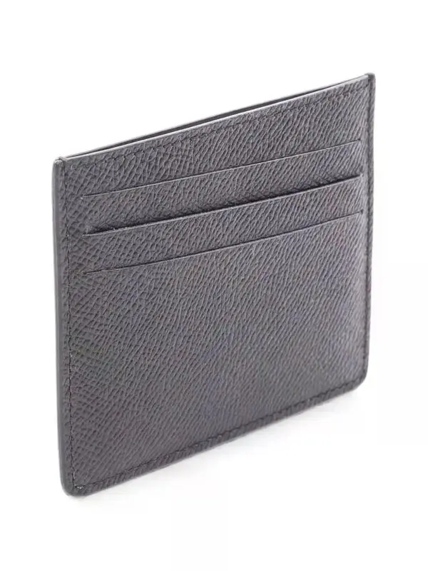 MAISON MARGIELA 2020s Four-stitch Leather Card Case - Black