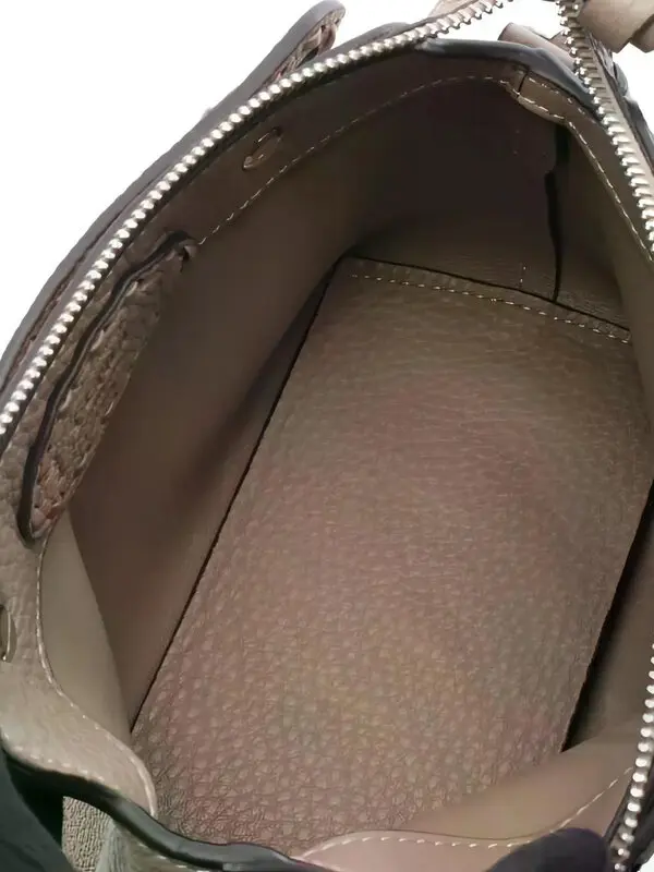 Fendi The Selleria Mini Satchel Bag - Neutrals