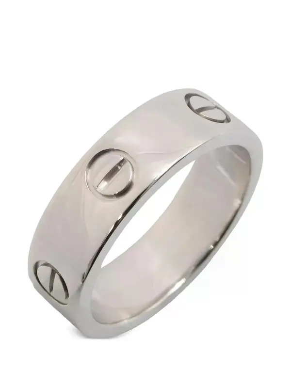 Cartier Love Screw Motif Ring - Silver
