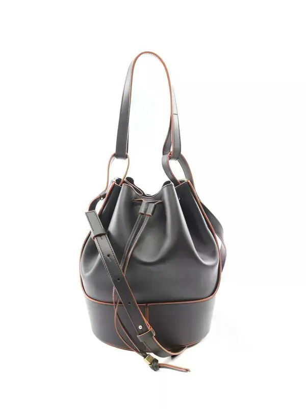 Loewe 2010s Medium Balloon Bucket Bag - Black