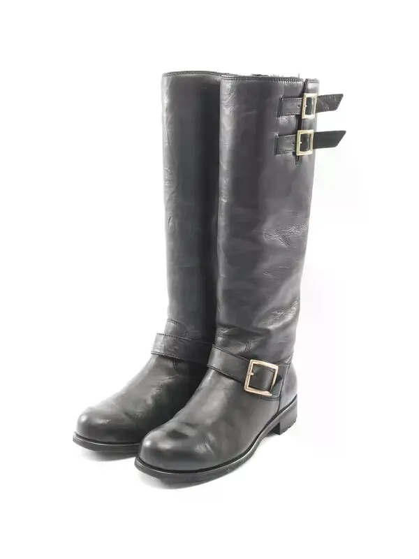 JIMMY CHOO Leather Engineer Boots