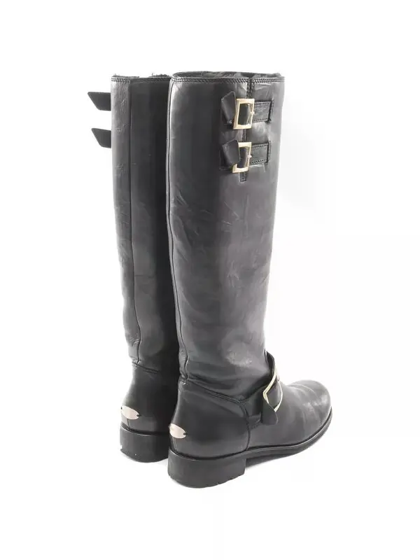 JIMMY CHOO Leather Engineer Boots