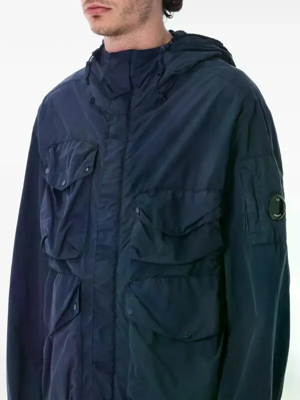 C.P. COMPANY Hooded Jacket With Lens Logo Detail