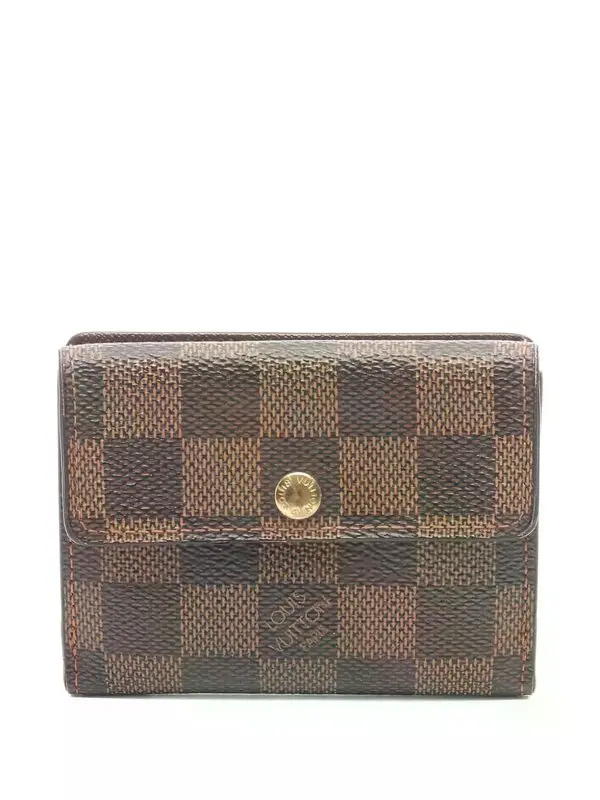 LOUIS VUITTON 2005 Ludlow Damier Ebène Coin Purse - Brown