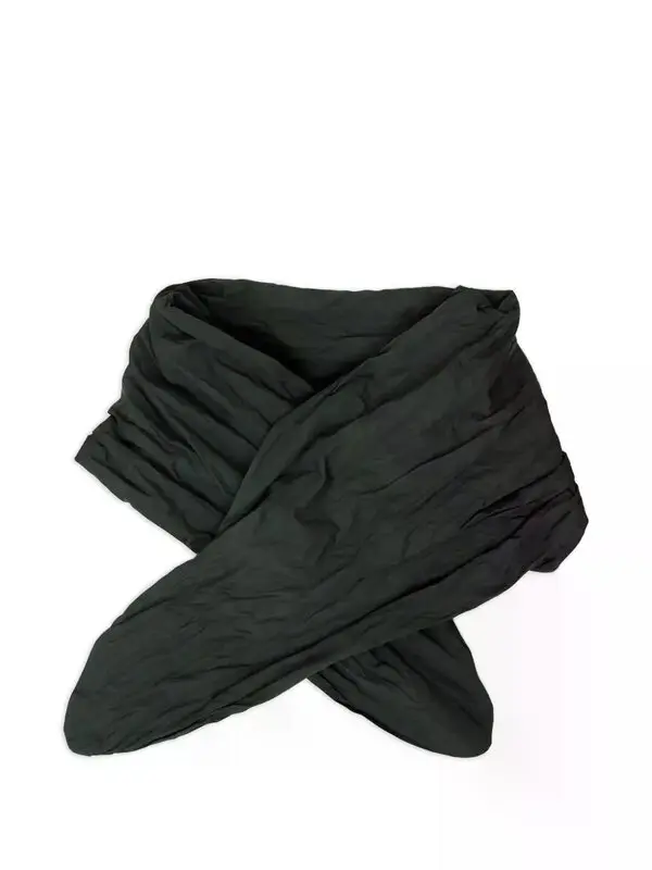 TOTEME Crinkled Draped Scarf - Green
