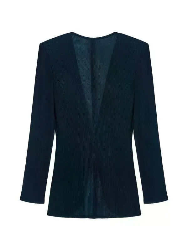 Giorgio Armani Ribbed Knit Cardigan With Knot Detail