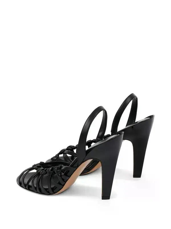 Chloé Estra Heeled Sandals - Black