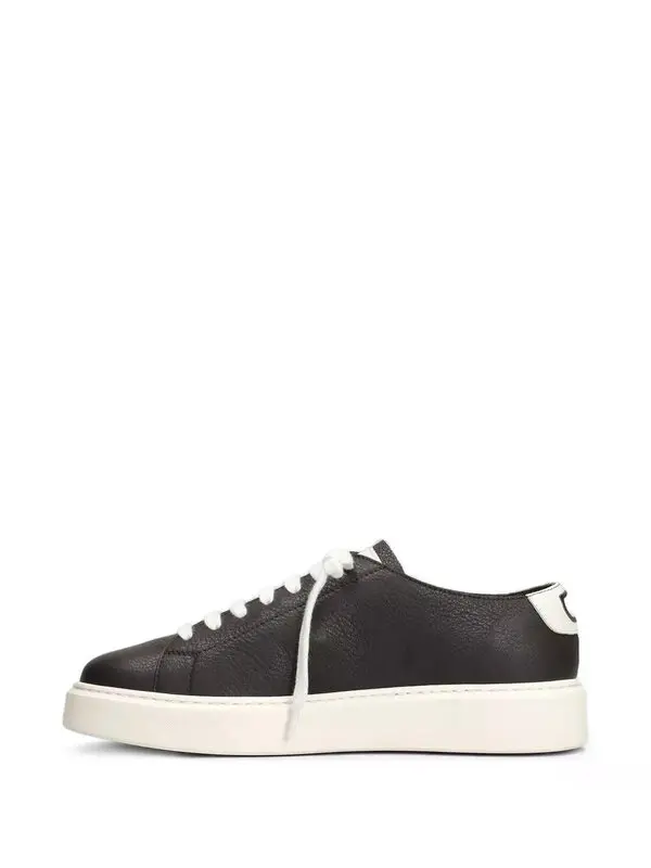 DOUCAL'S Pebbled Leather Sneakers - Brown