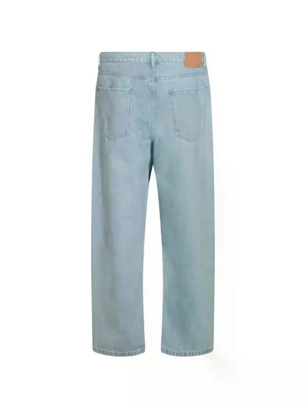 Maison Kitsuné Logo-patch Wide-leg Jeans