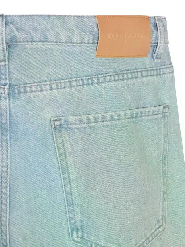 Maison Kitsuné Logo-patch Wide-leg Jeans