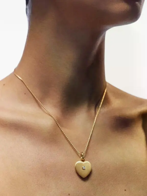 MARIE LICHTENBERG Diamond Heart Pendant Necklace