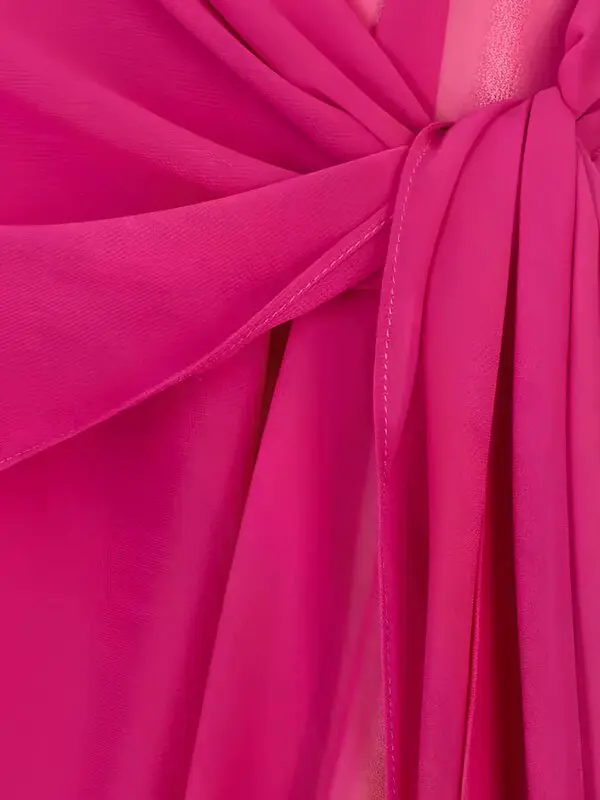 GIANLUCA CAPANNOLO Draped Knot-detail Blouse - Pink