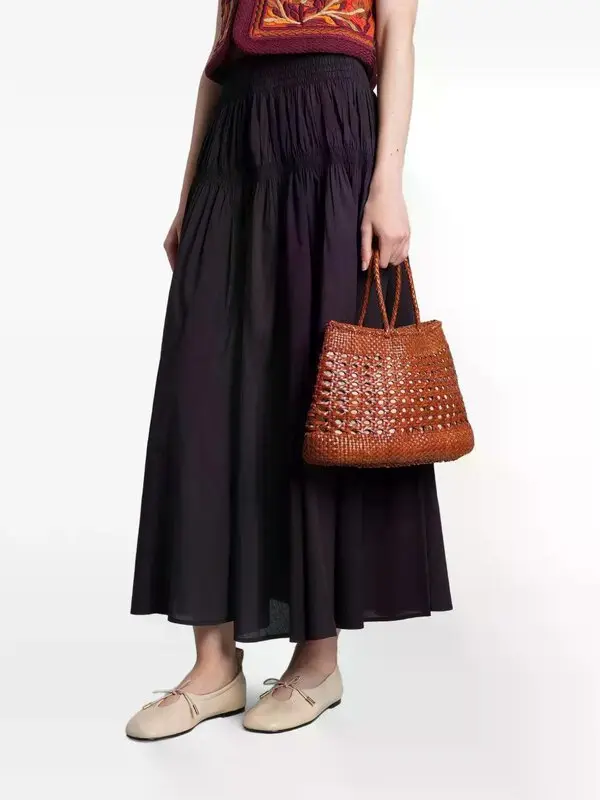 Antik Batik Smocked Tiered Maxi Skirt